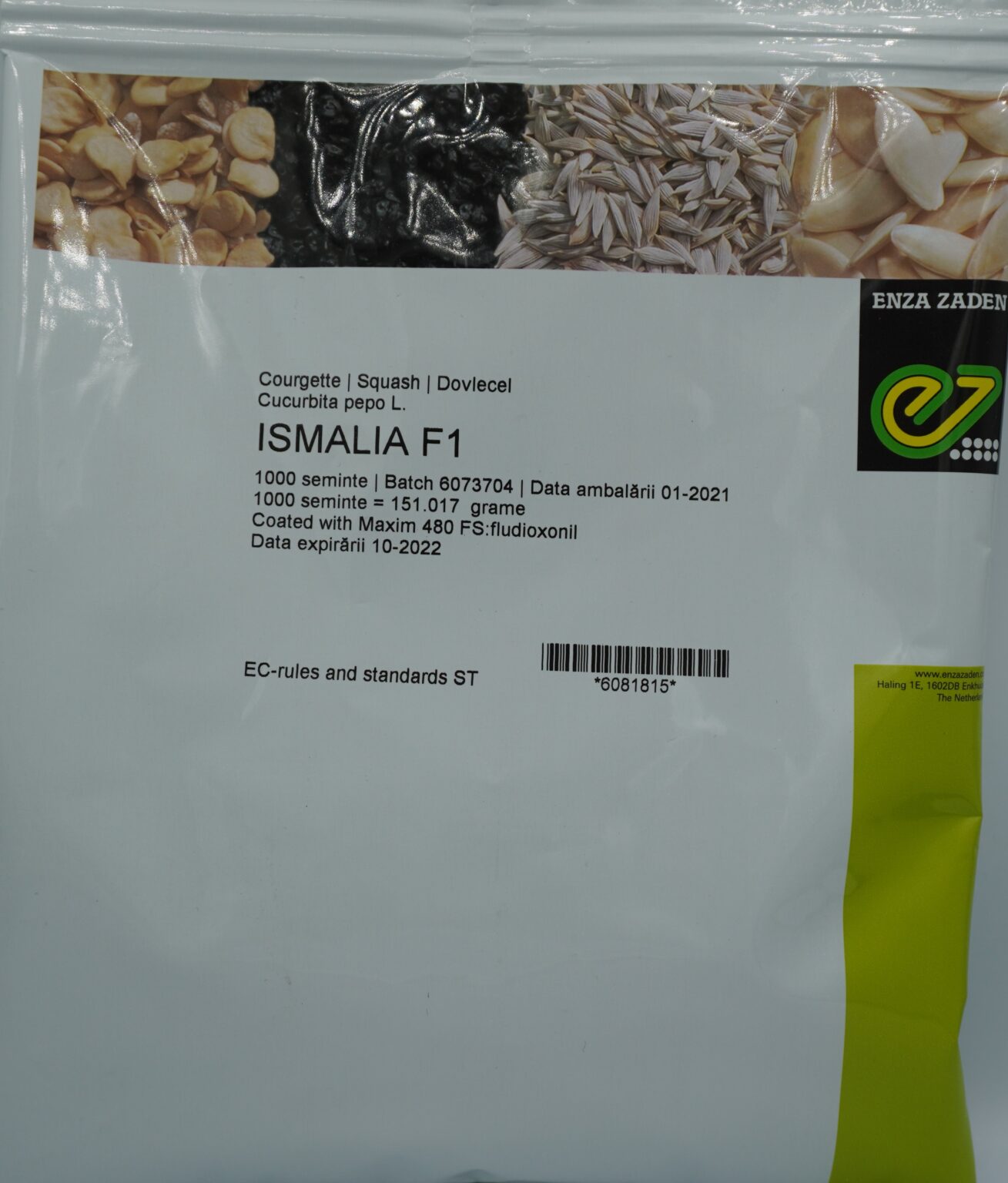 Seminte dovlecel Ismalia F1 1000sem. - Pret Avantajos - Agroprod